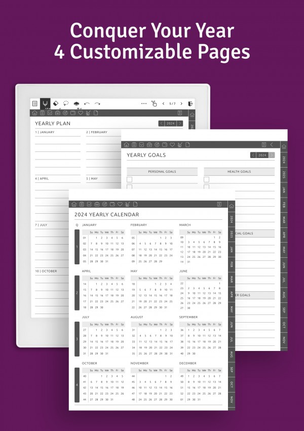Download Ultimate Planner PDF for Supernote A5 X & A6 X