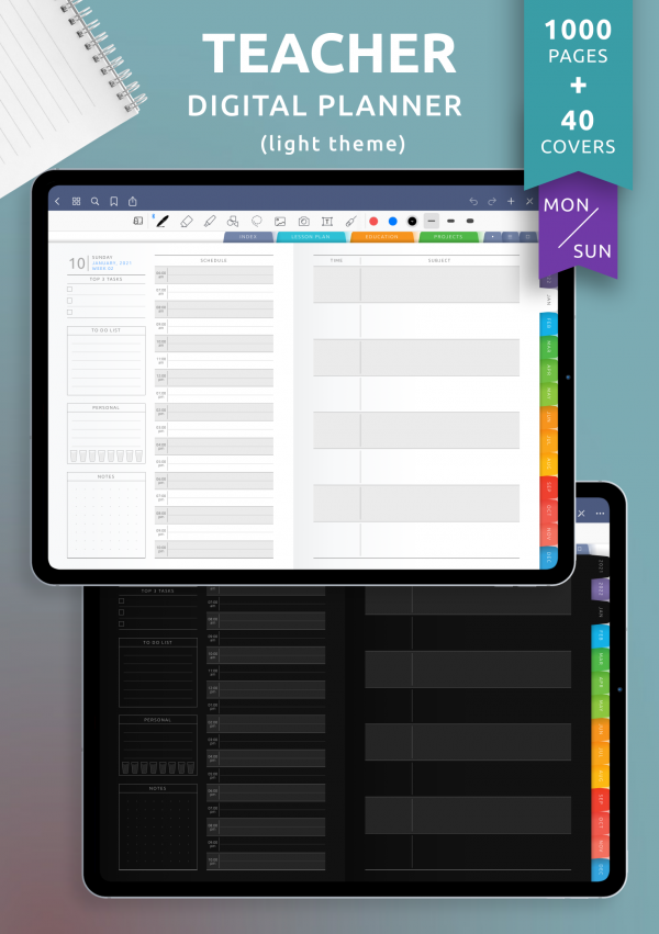 Download Digital Teacher Planner for iPad, Android