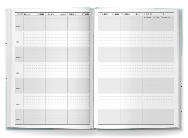 Teacher Planner Hardcover - Original Style