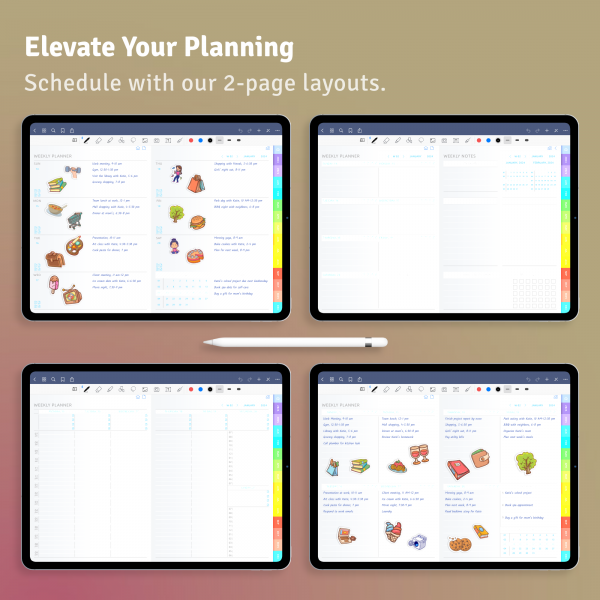 Download Weekly Journal PDF for GoodNotes, iPad, Android