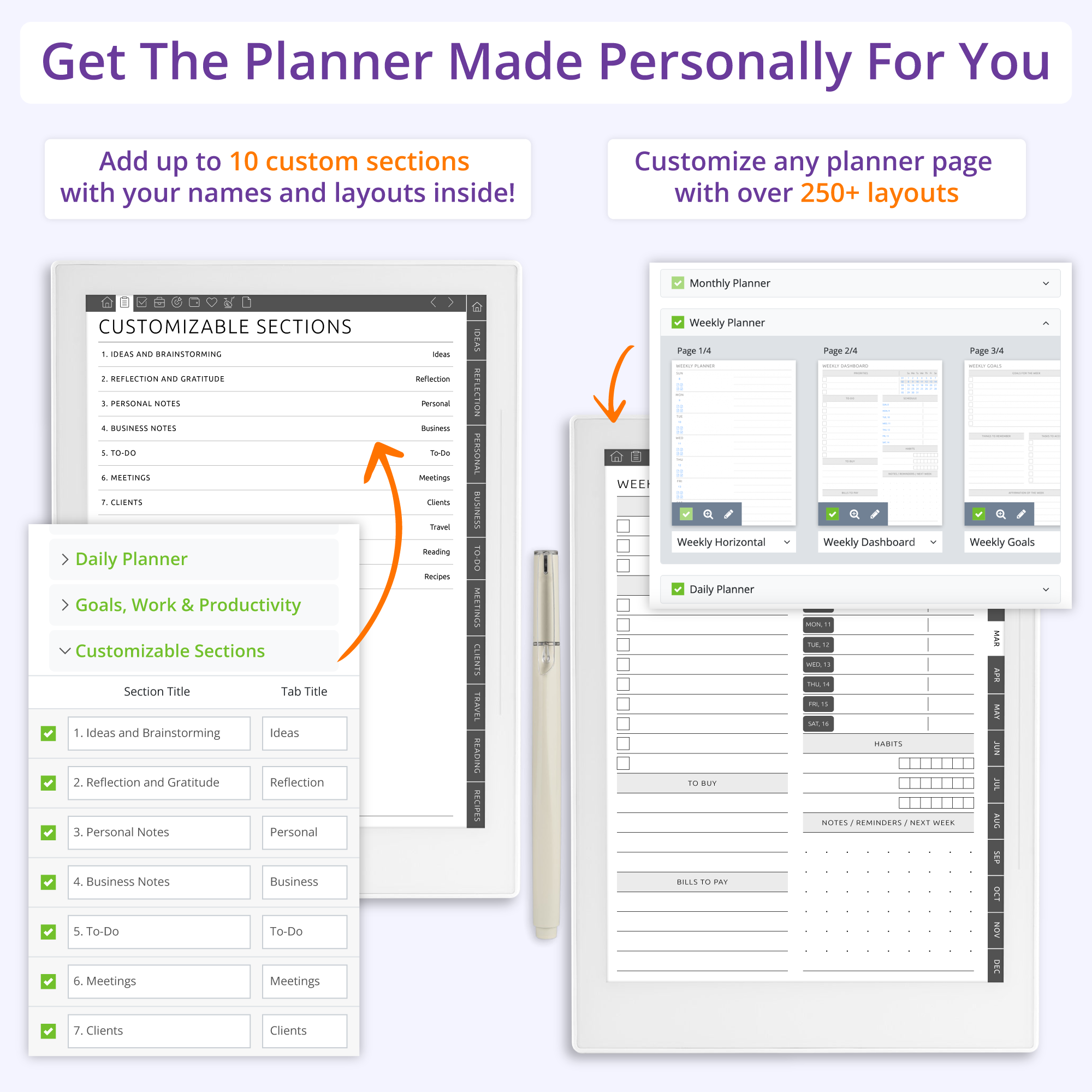 Download Supernote Weekly Schedule Planner Hyperlinked PDF