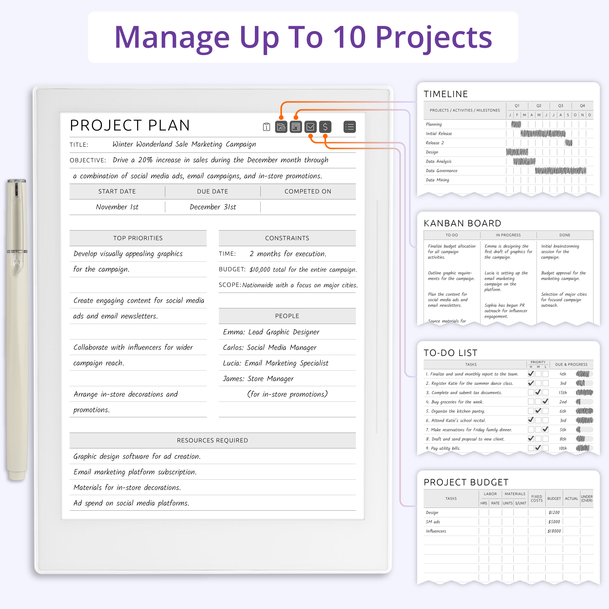 Download Supernote Weekly Schedule Planner Hyperlinked PDF