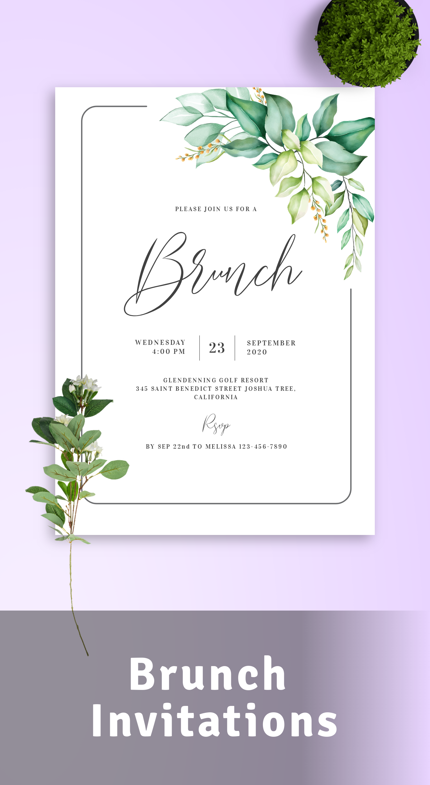 Brunch Invitations Templates