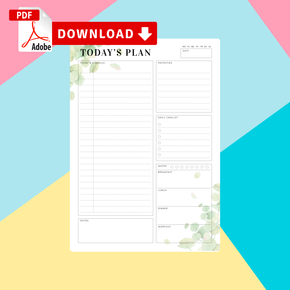 Daily Schedule Templates Download Printable PDF