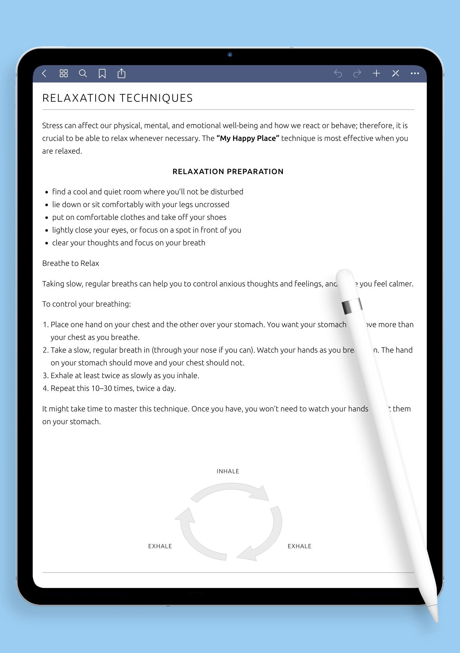 Download Printable Relaxation Techniques PDF