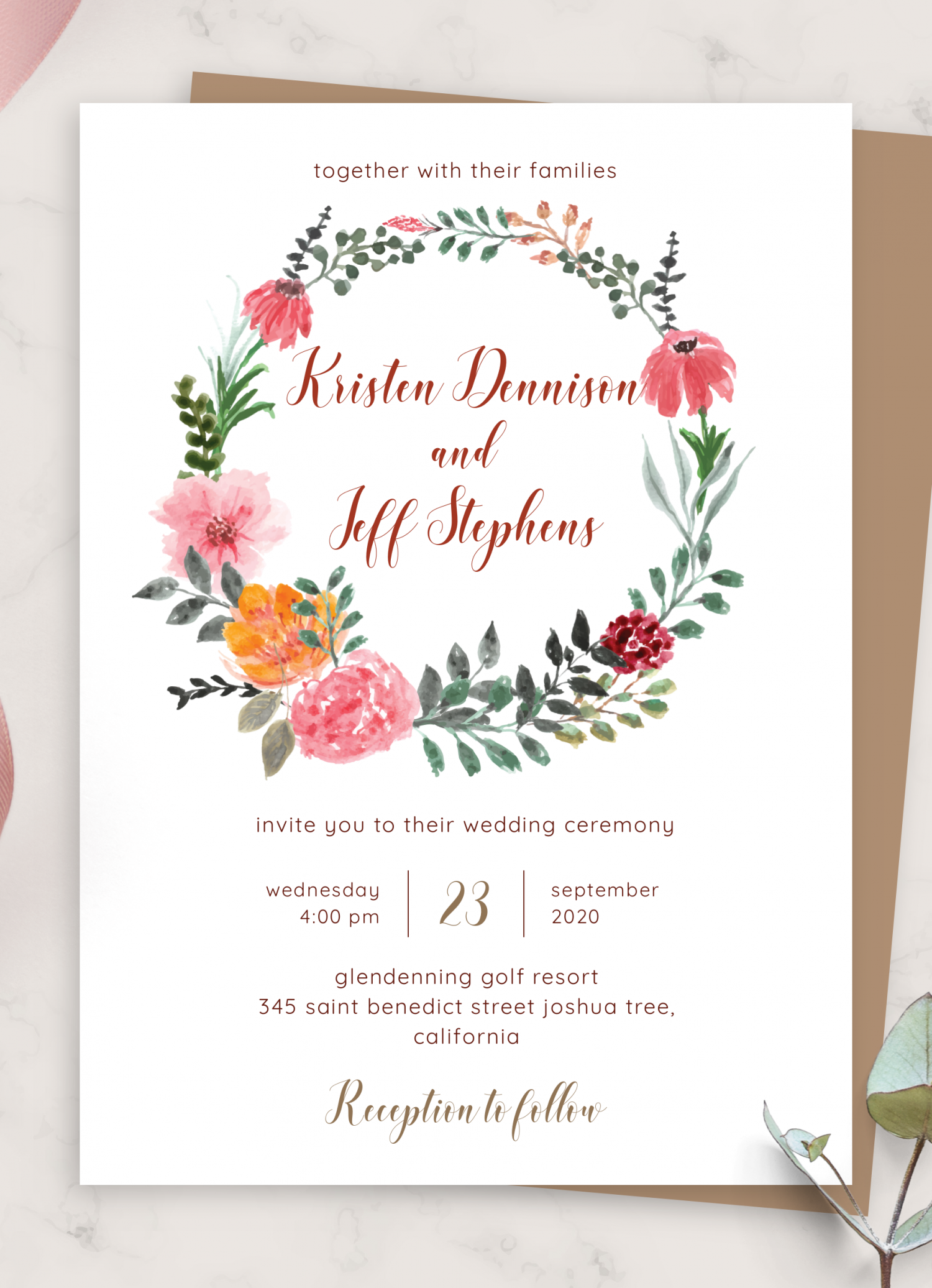 Free Printable Country Wedding Invitations Templates Printable