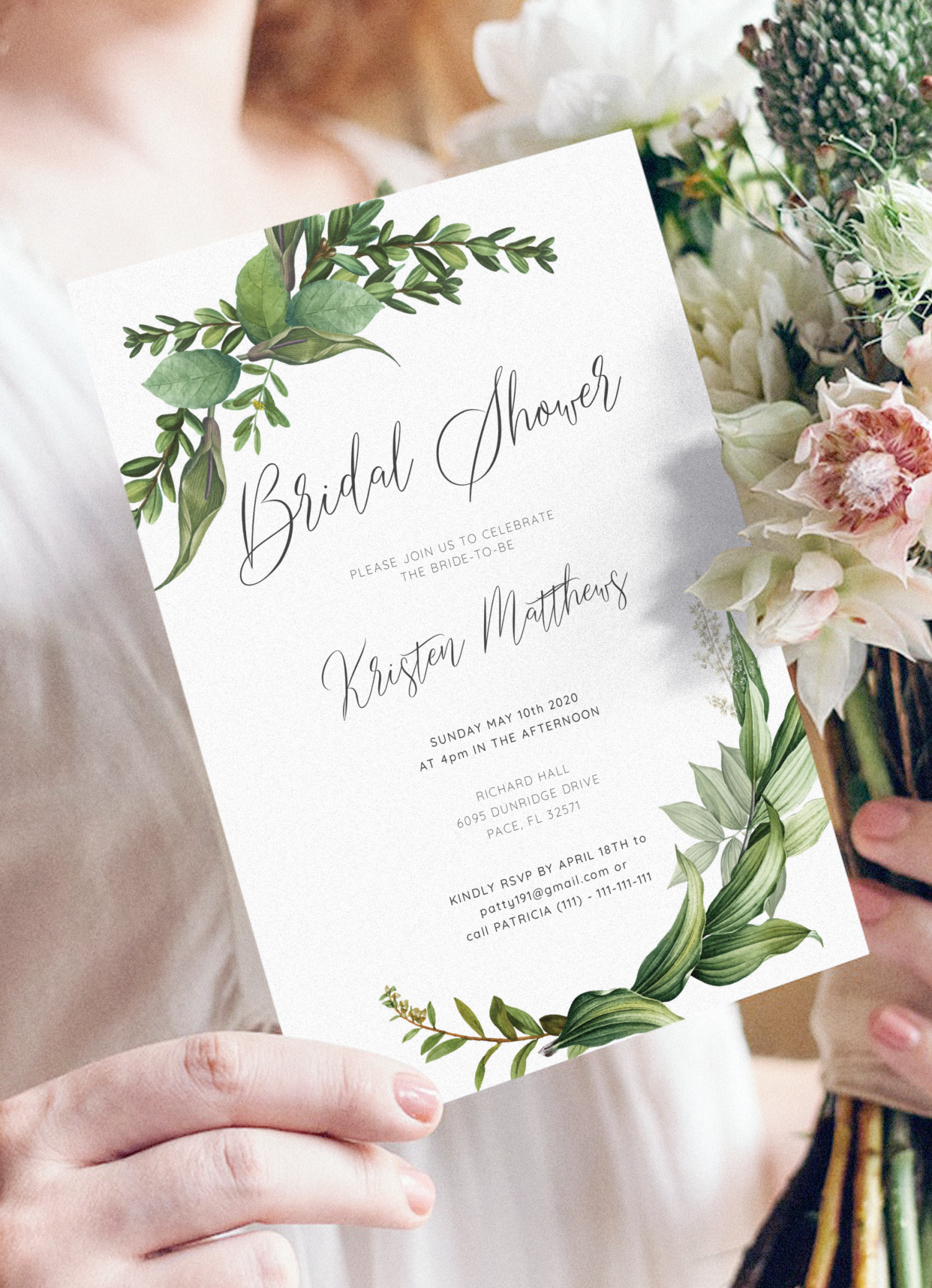 Bridal Shower Invitations Template
