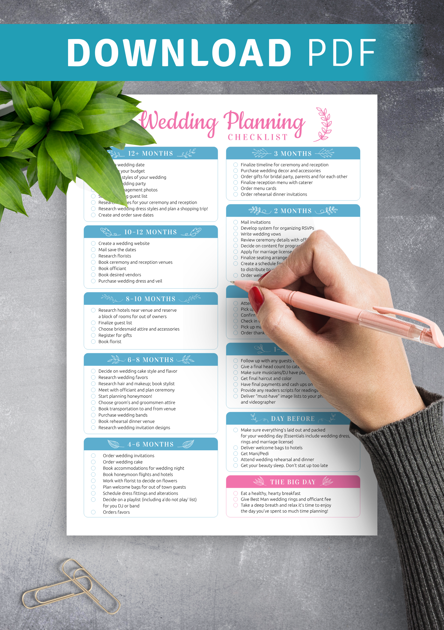 Wedding Planning Checklist Template Collection