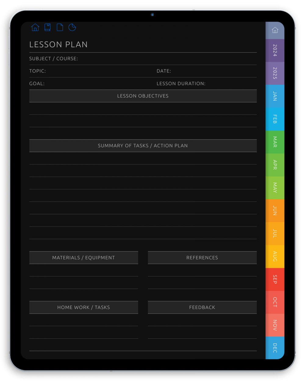 Download Customizable Digital Teacher Planner PDF