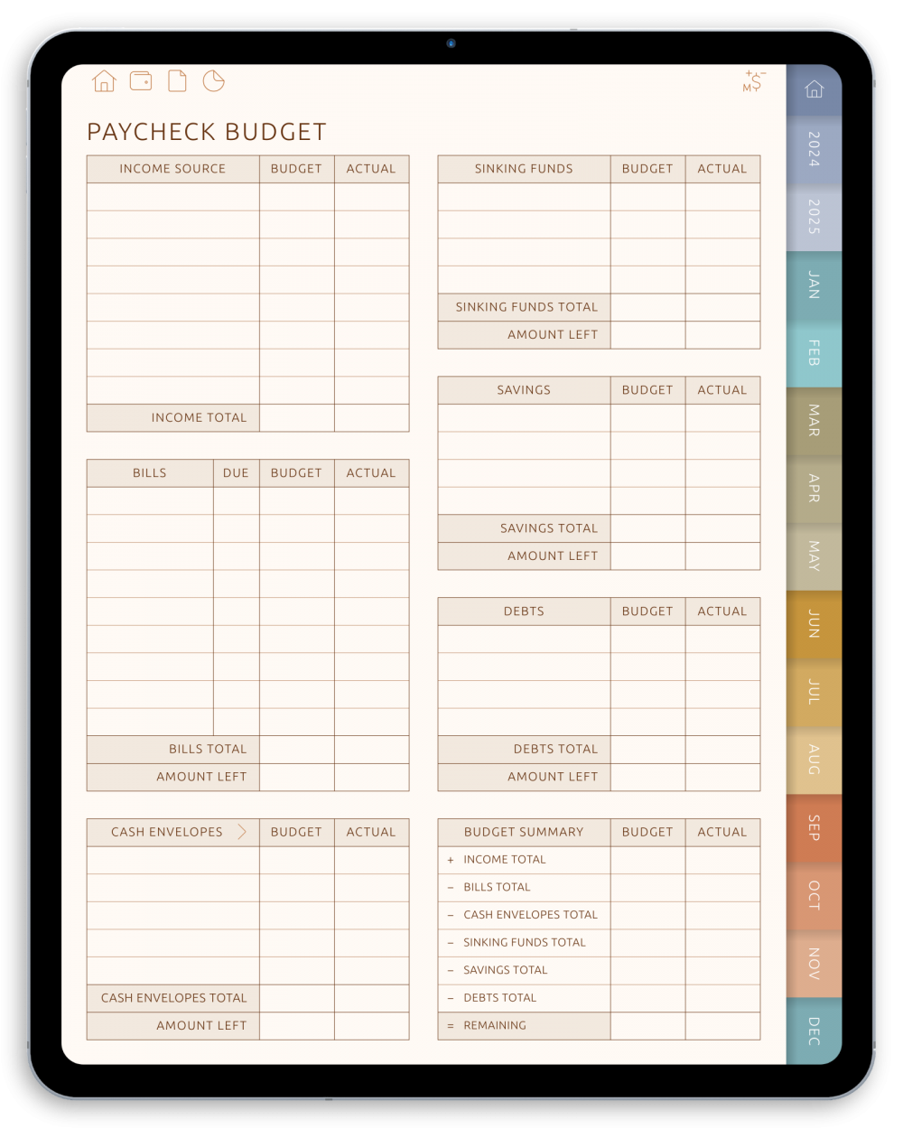 Digital Budget Planner PDF – Track Finances & Save Smarter
