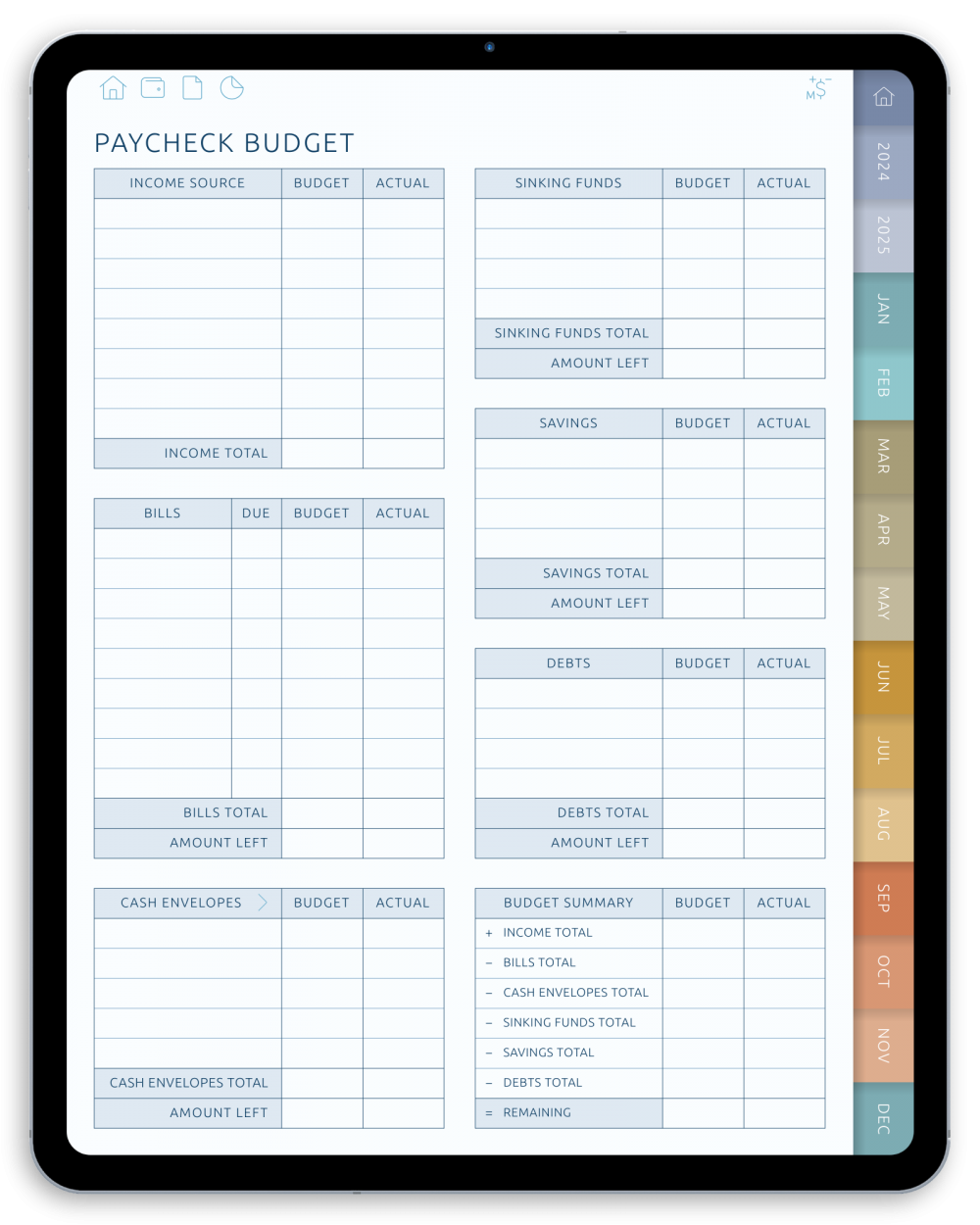 Digital Budget Planner PDF – Track Finances & Save Smarter