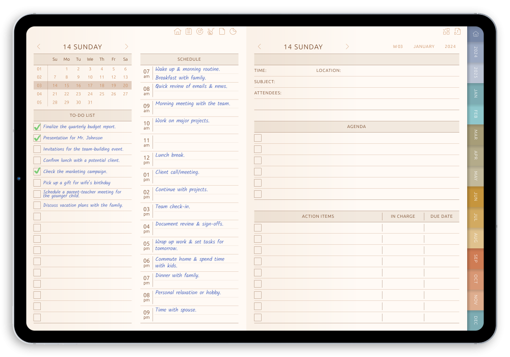 Download Digital Daily Meeting Notes for iPad, Android