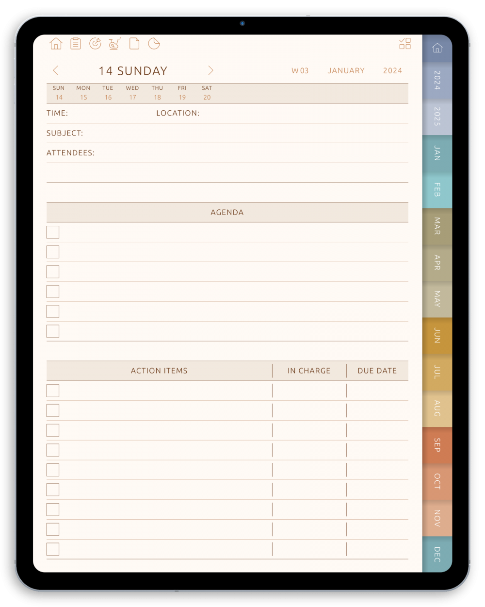 Download Digital Daily Meeting Notes for iPad, Android