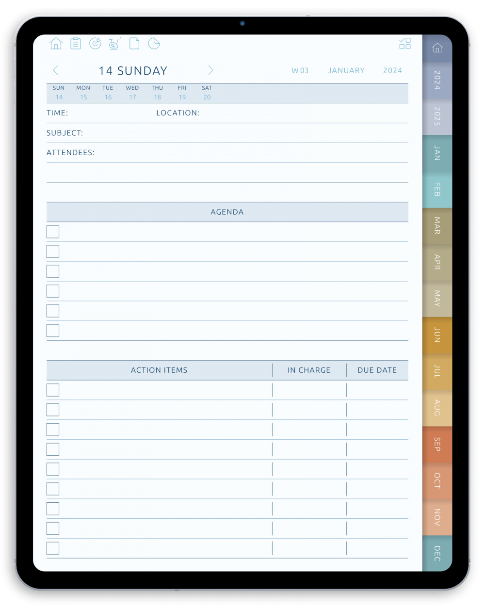 Download Digital Daily Meeting Notes for iPad, Android