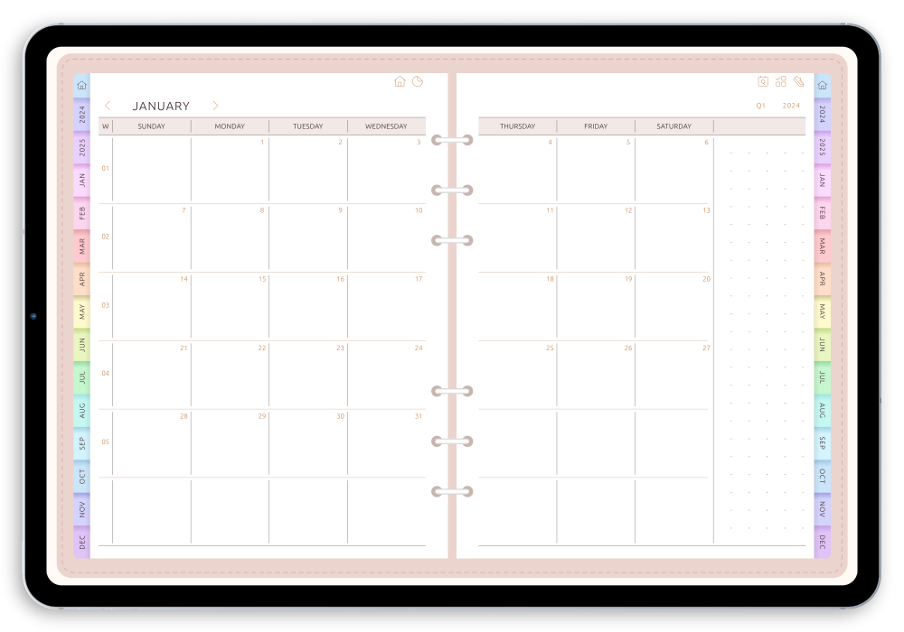 Download Digital Monthly Calendar for iOS, Android Tablets