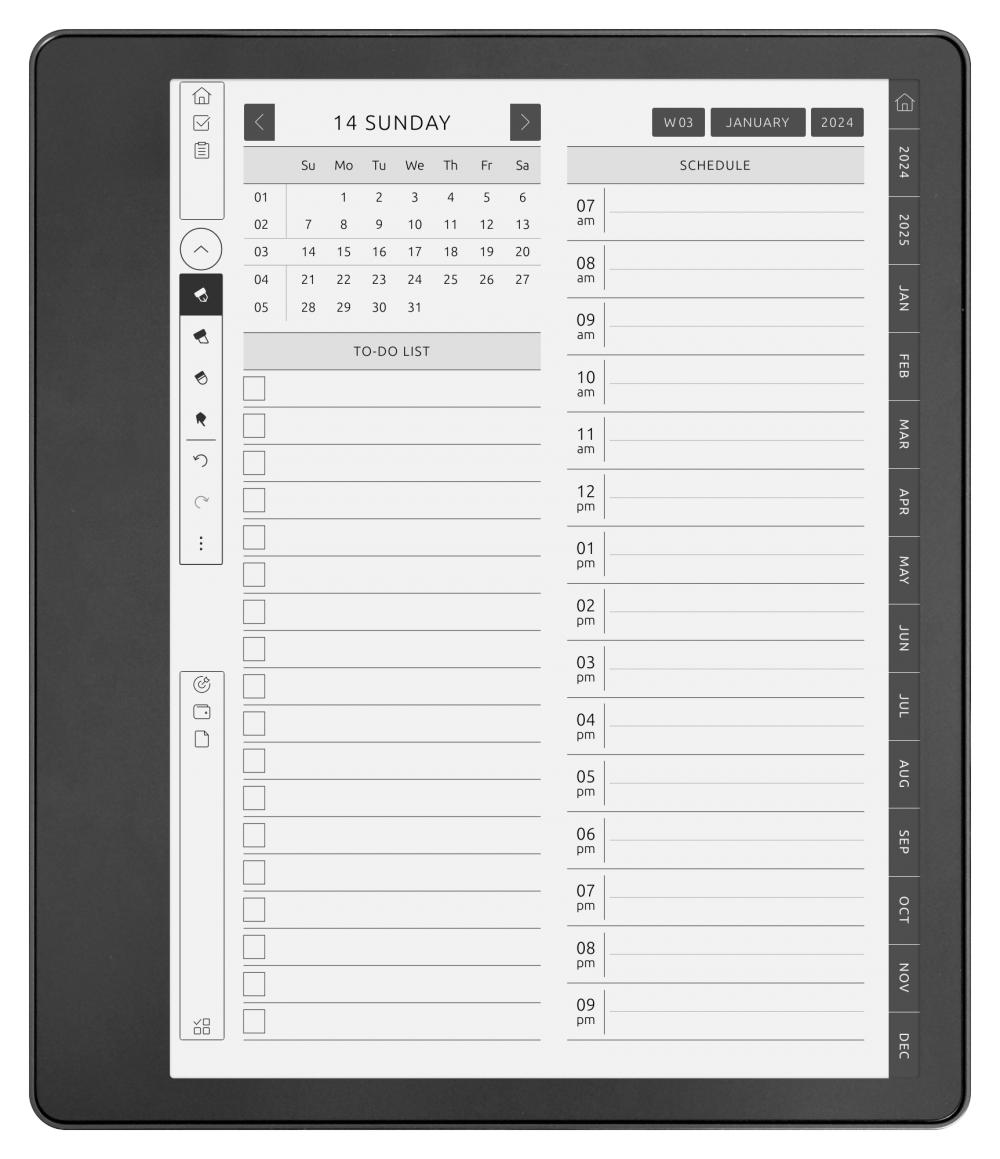 Download Kindle Scribe Daily Planner - Customizable PDF