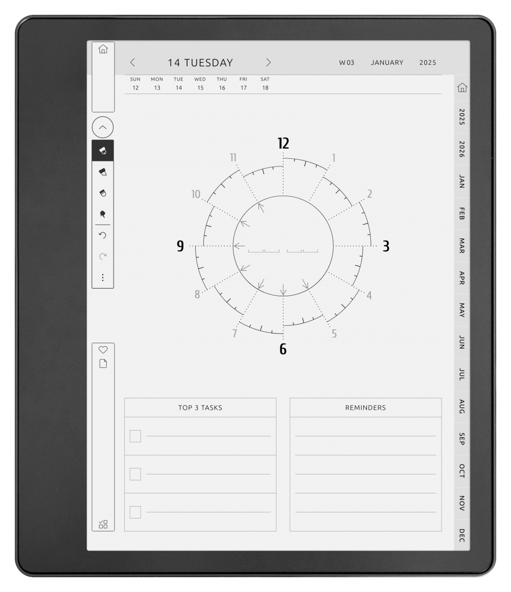 Download Kindle Scribe Diary Planner Hyperlinked PDF