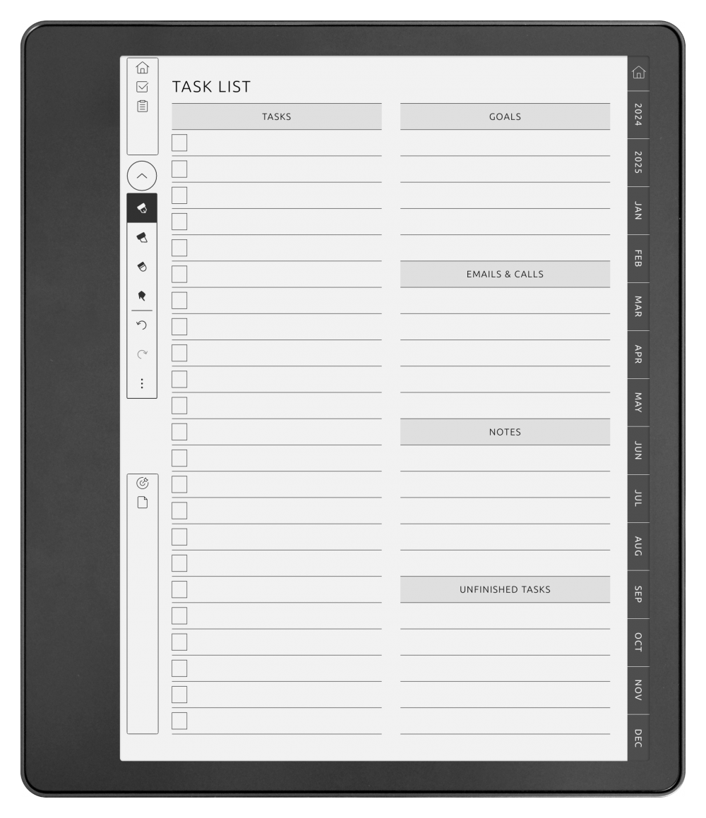 Download Kindle Scribe Productivity Planner Hyperlinked PDF