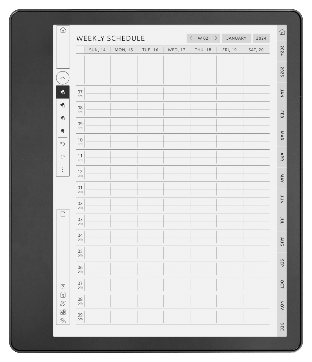 Customizable Kindle Scribe Weekly Journal – Enhance Your Weekly Planning