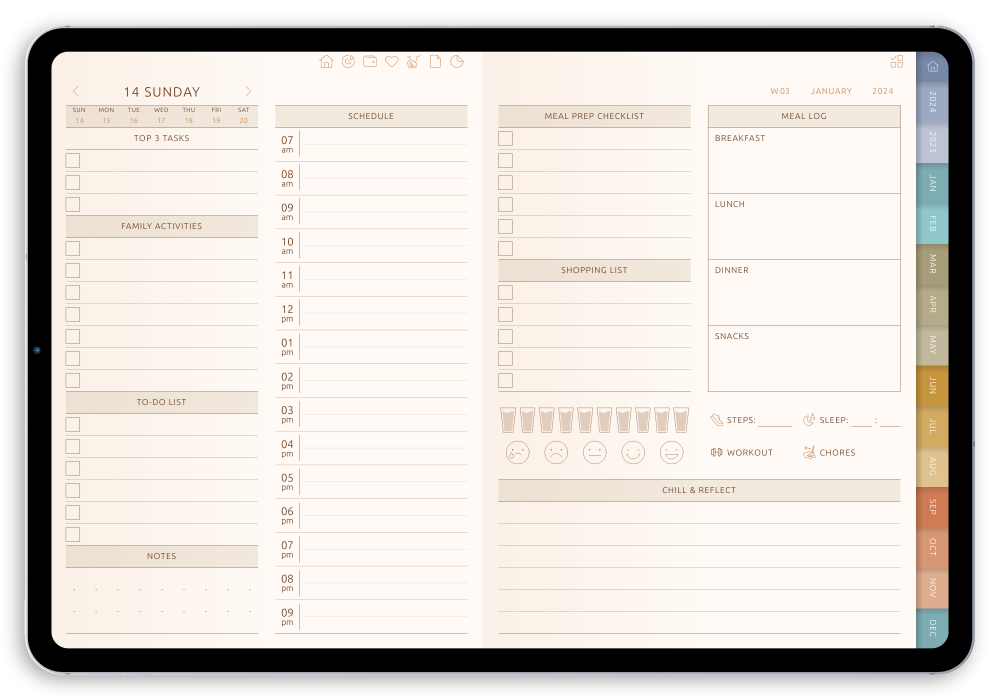 Mom's Digital Planner – Organize Family Life with Ease