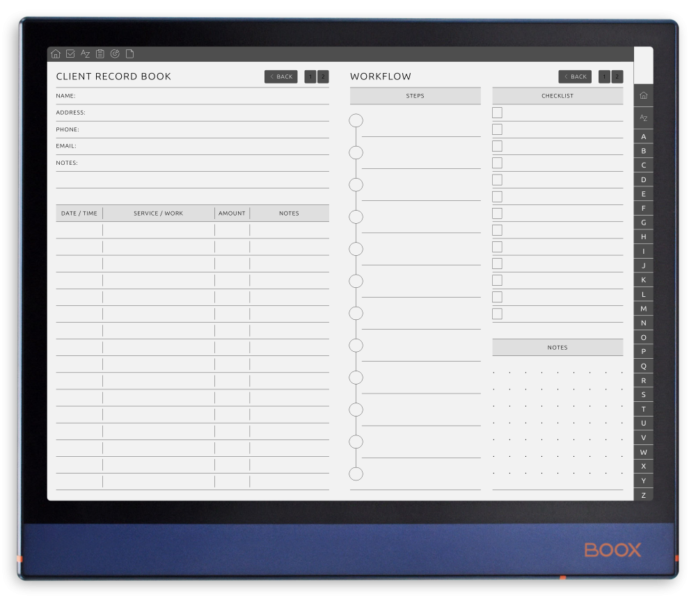 Download Digital Client Record Book for iPad & Android