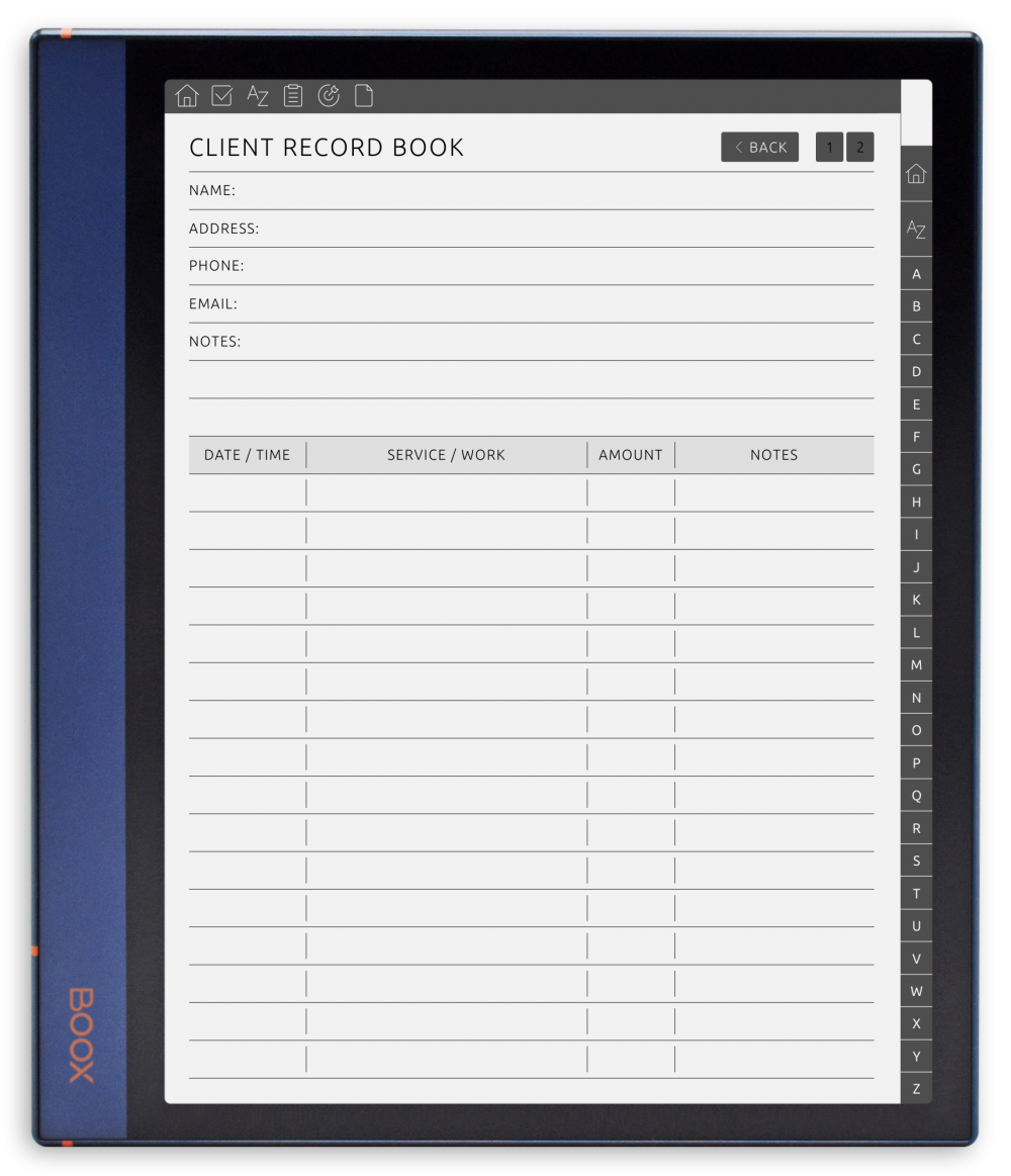 Download Digital Client Record Book for iPad & Android