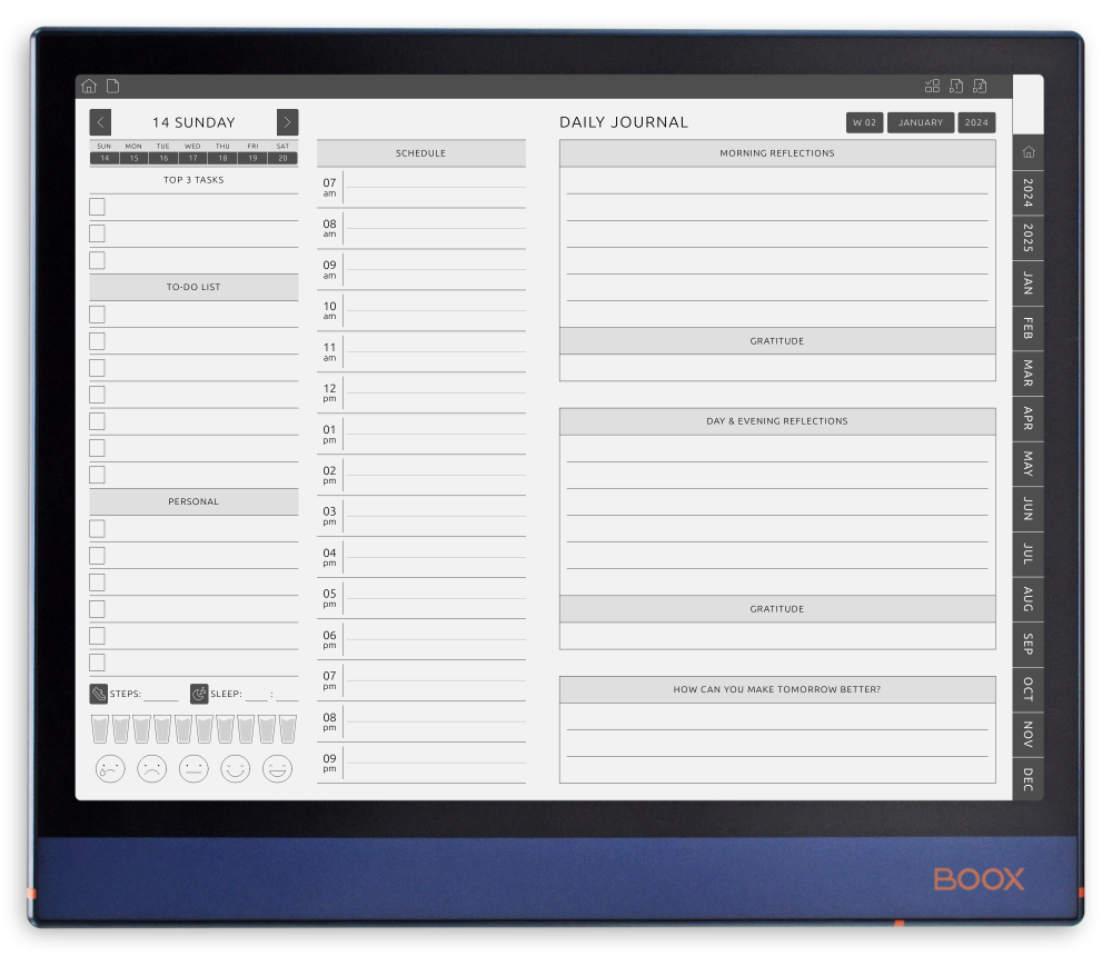 Download Daily Journal 2026 & 2027 for ONYX BOOX