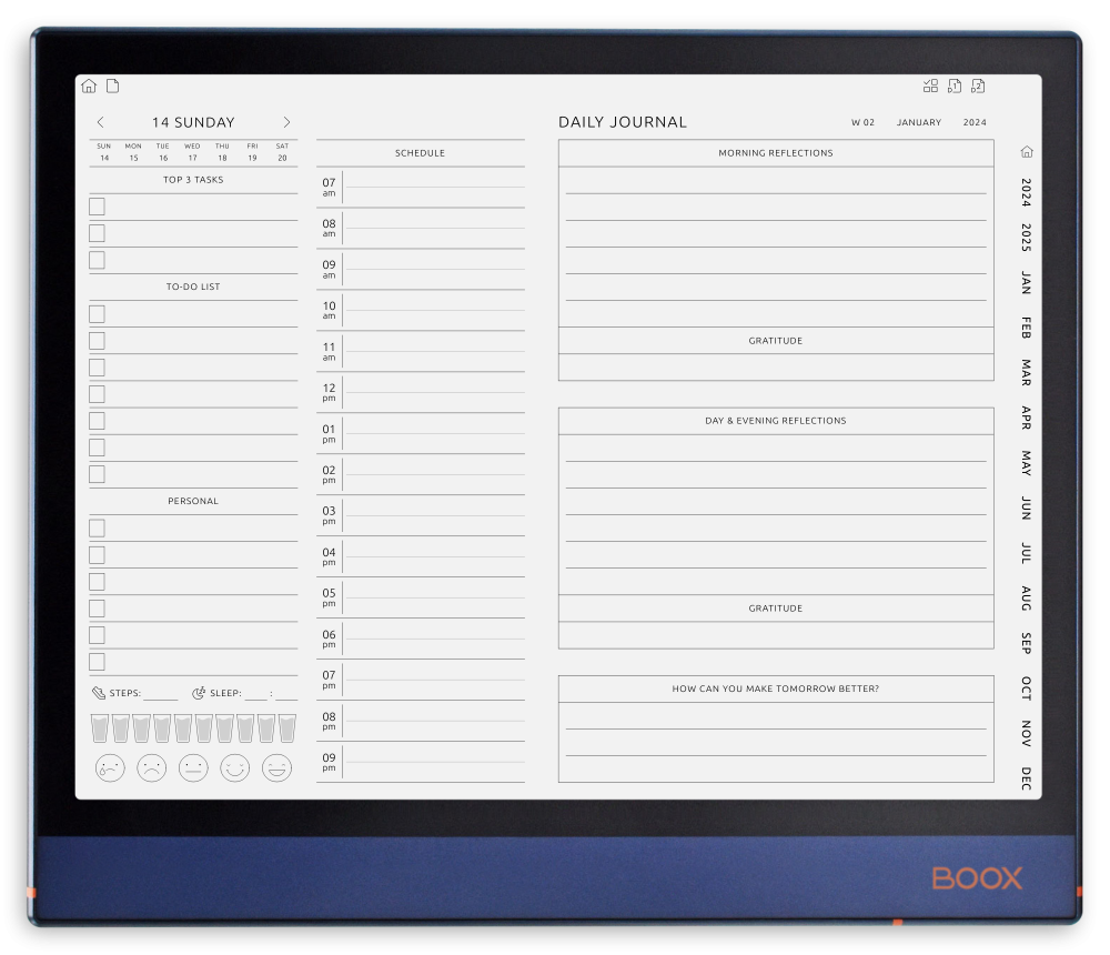 Download Daily Journal 2026 & 2027 for ONYX BOOX