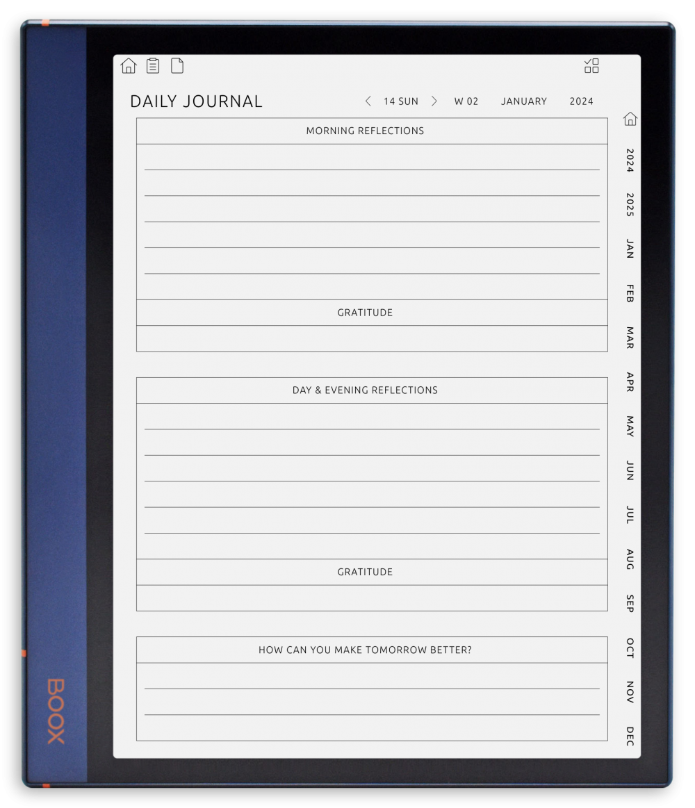 Download Daily Journal 2025 & 2026 for ONYX BOOX