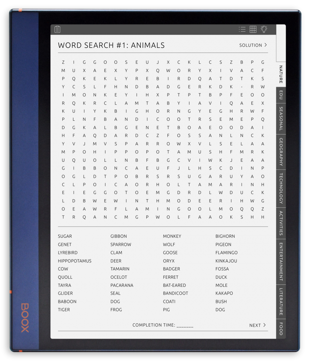 Download Boox Word Search Puzzles Hyperlinked PDF