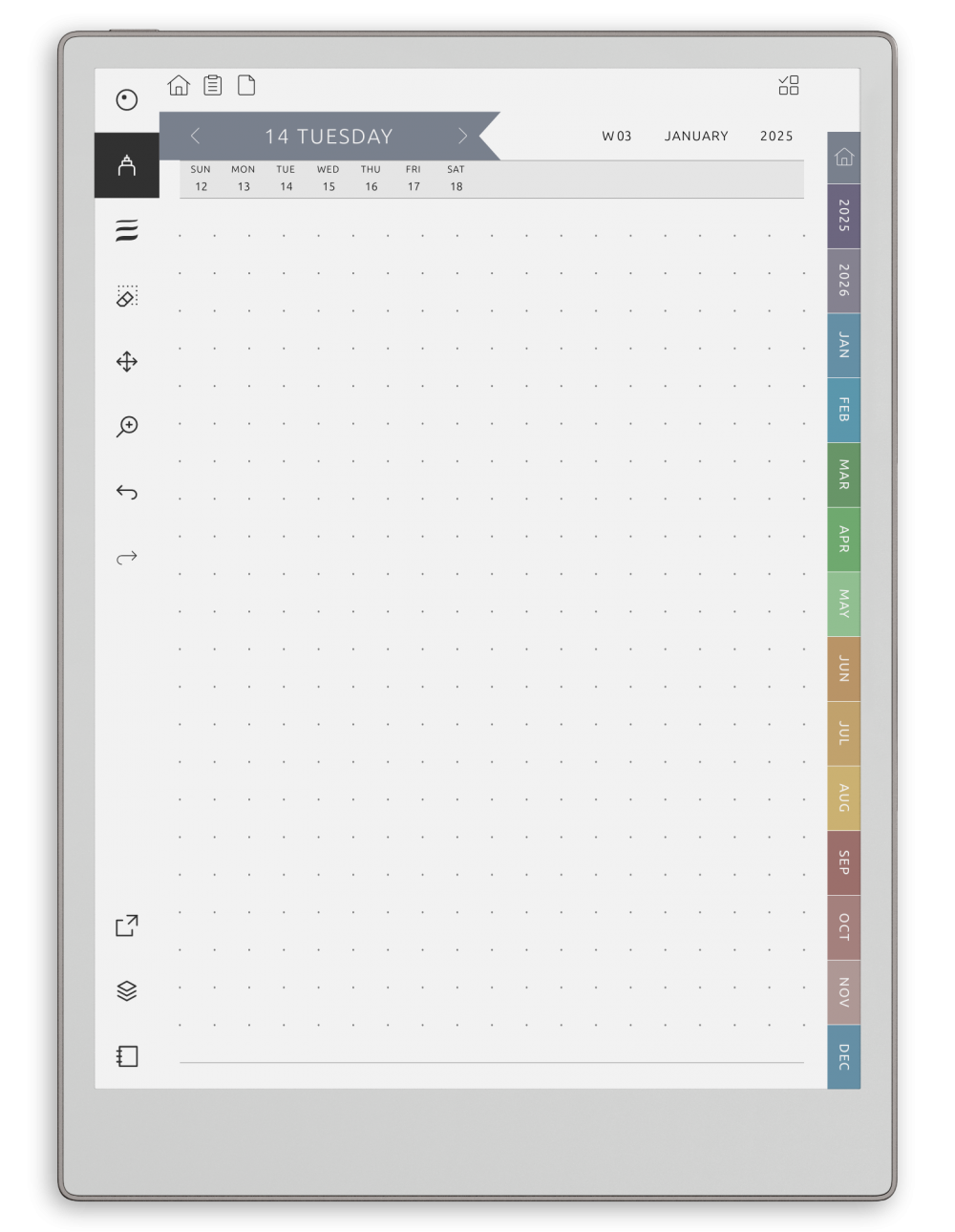 Bullet Journal for reMarkable - Customizable Digital Planning PDF