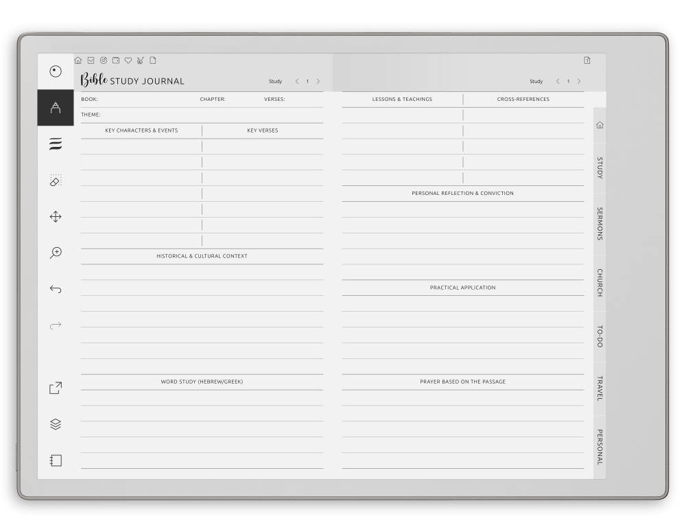 Download Christian Planner for reMarkable 2 / Paper Pro