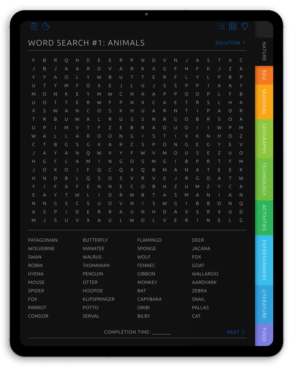 Download Word Search Puzzles for iPad Hyperlinked PDF