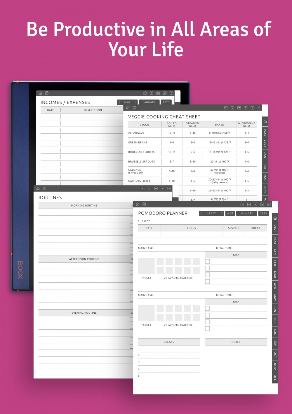 Download Wellness Planner PDF for Onyx Boox Tablets