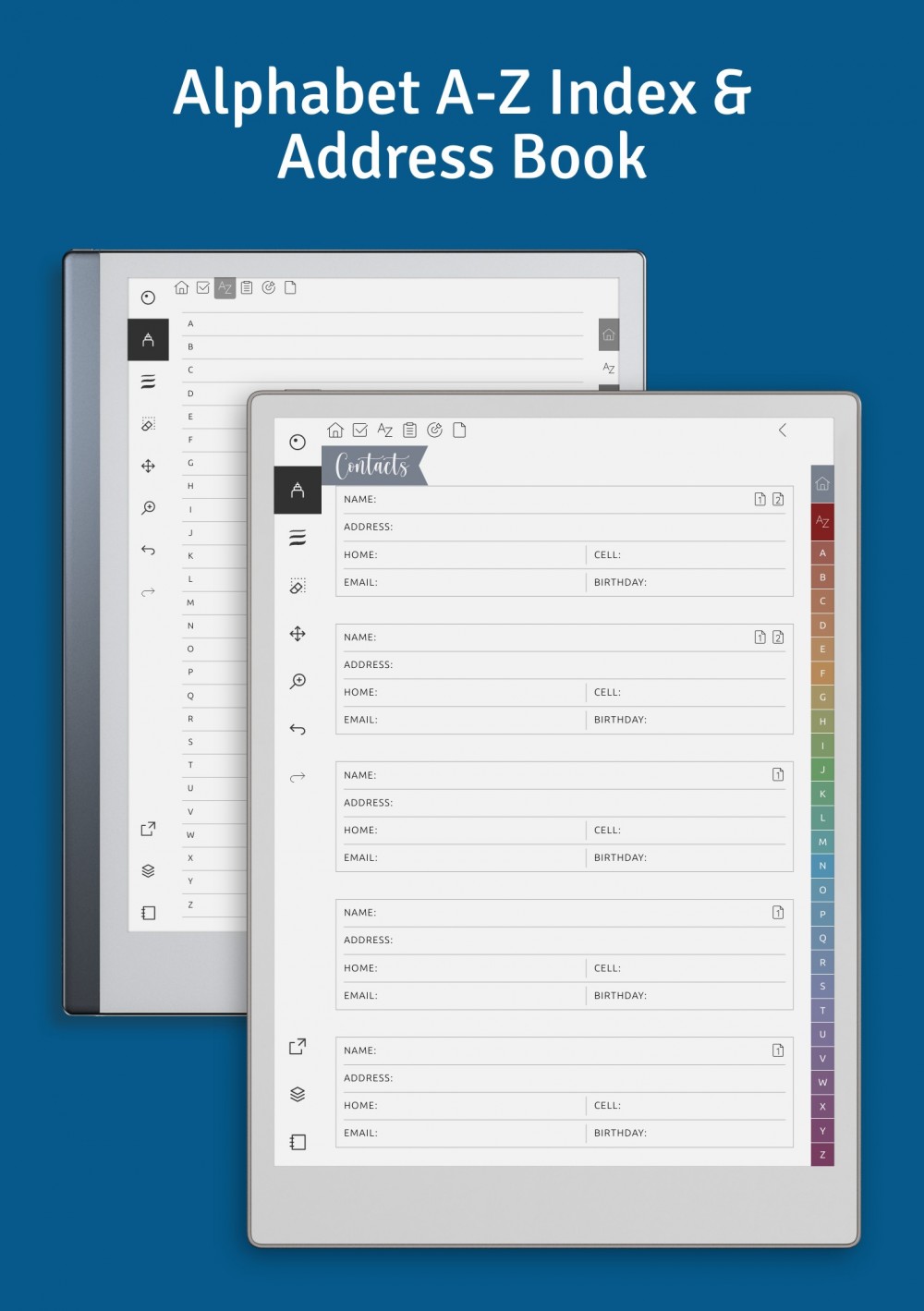 Download Digital Client Record Book for reMarkable Paper Pro, 2, 1