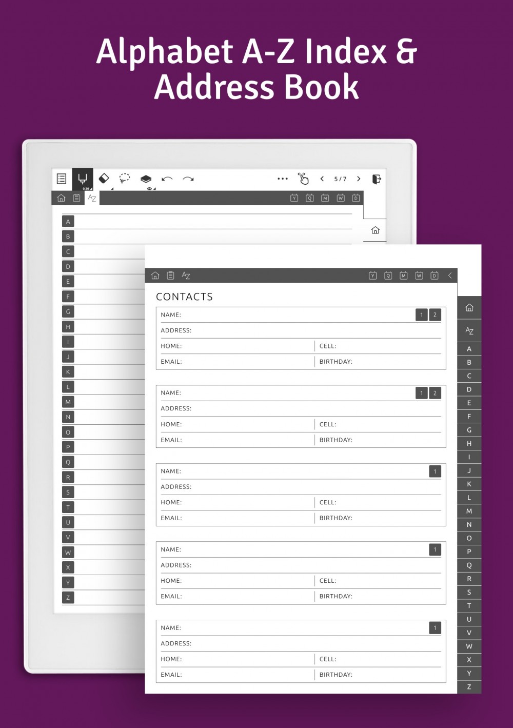 Download Digital Client Record Book for Supernote A5x A6x