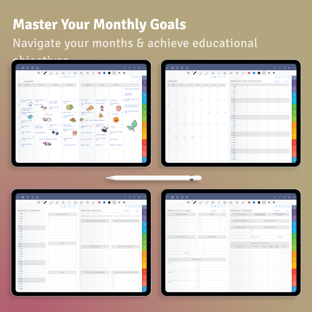 Download Customizable Digital Teacher Planner PDF