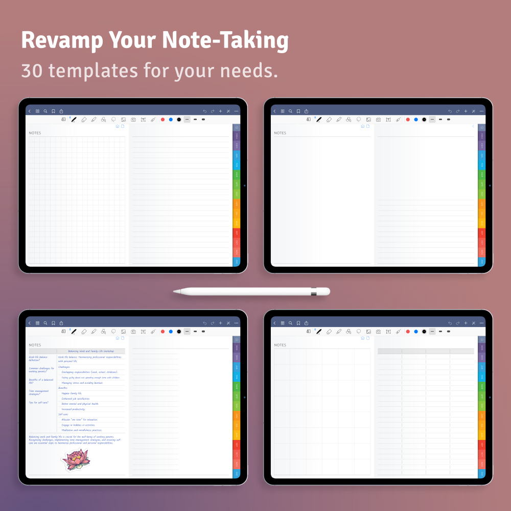 Digital Bullet Journal – Customizable PDF, Simple & Productive