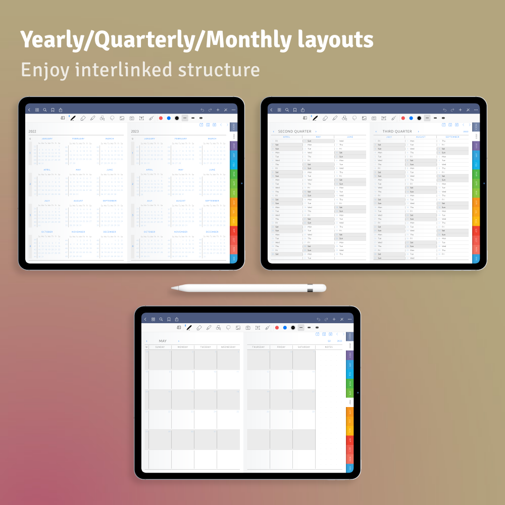 Download Digital Monthly Calendar for iOS, Android Tablets