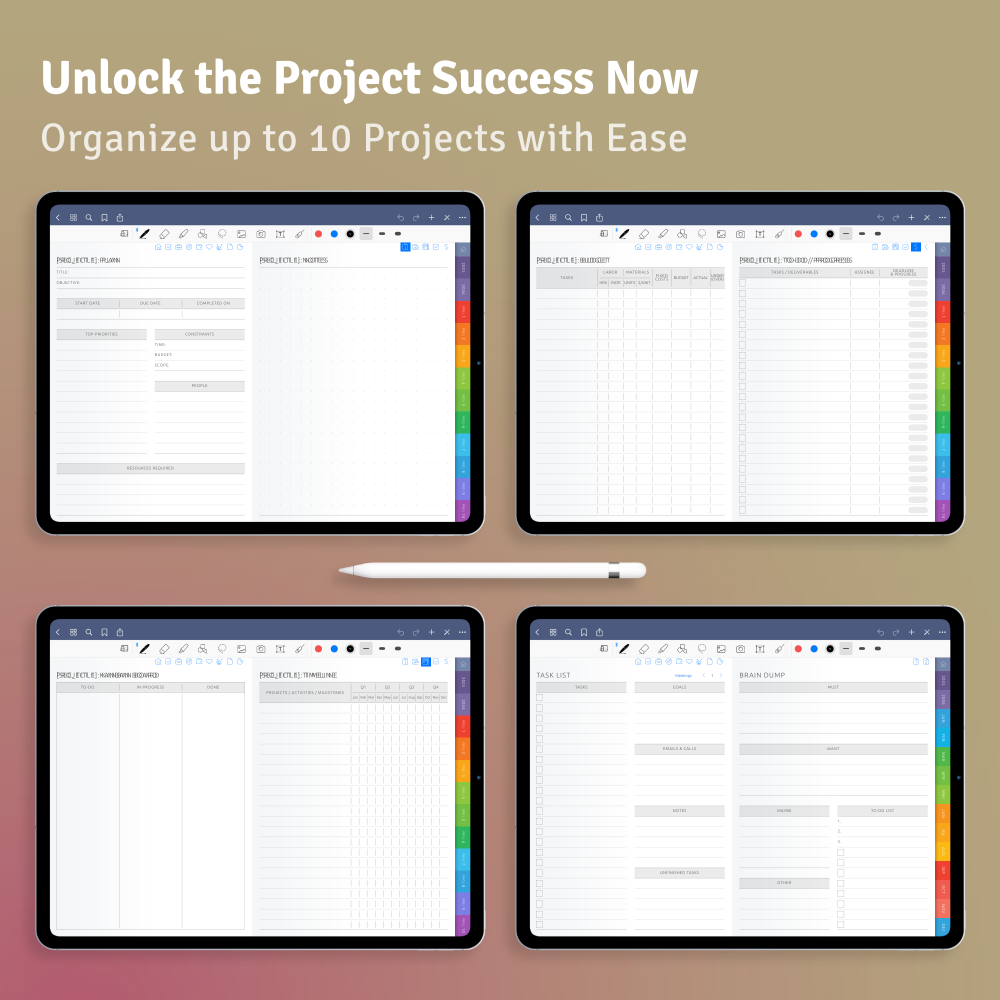 Download Digital Planner PDF for GoodNotes, iPad