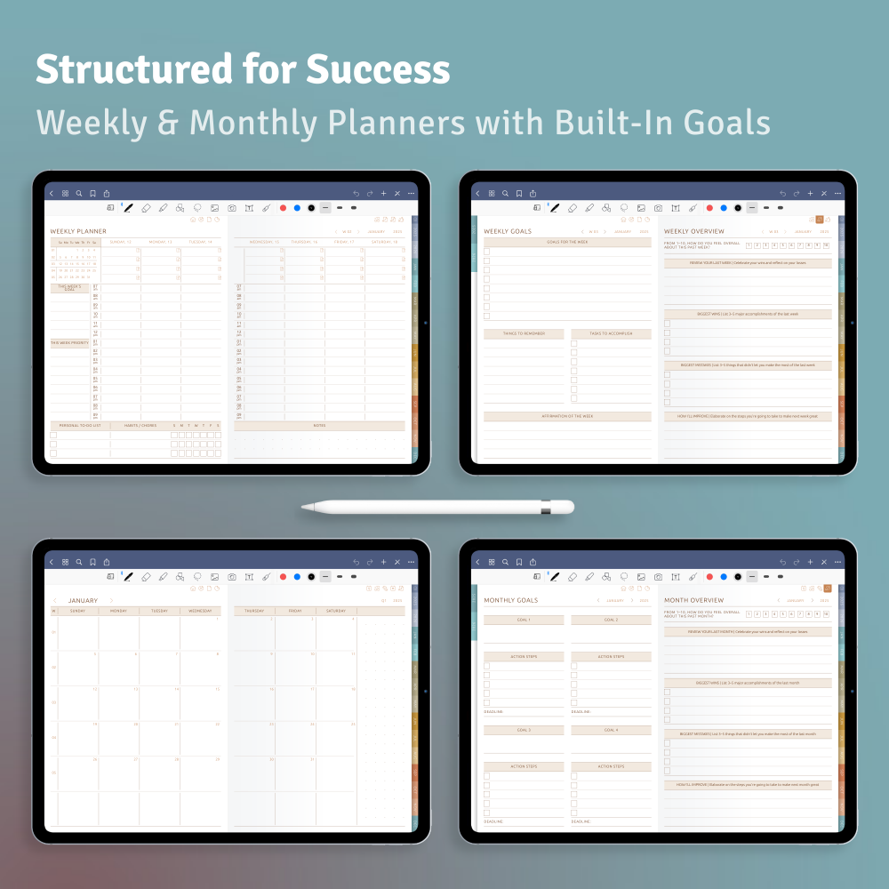 Download Digital Pomodoro Planner – Focus Timer PDF for Goodnotes, iPad ...