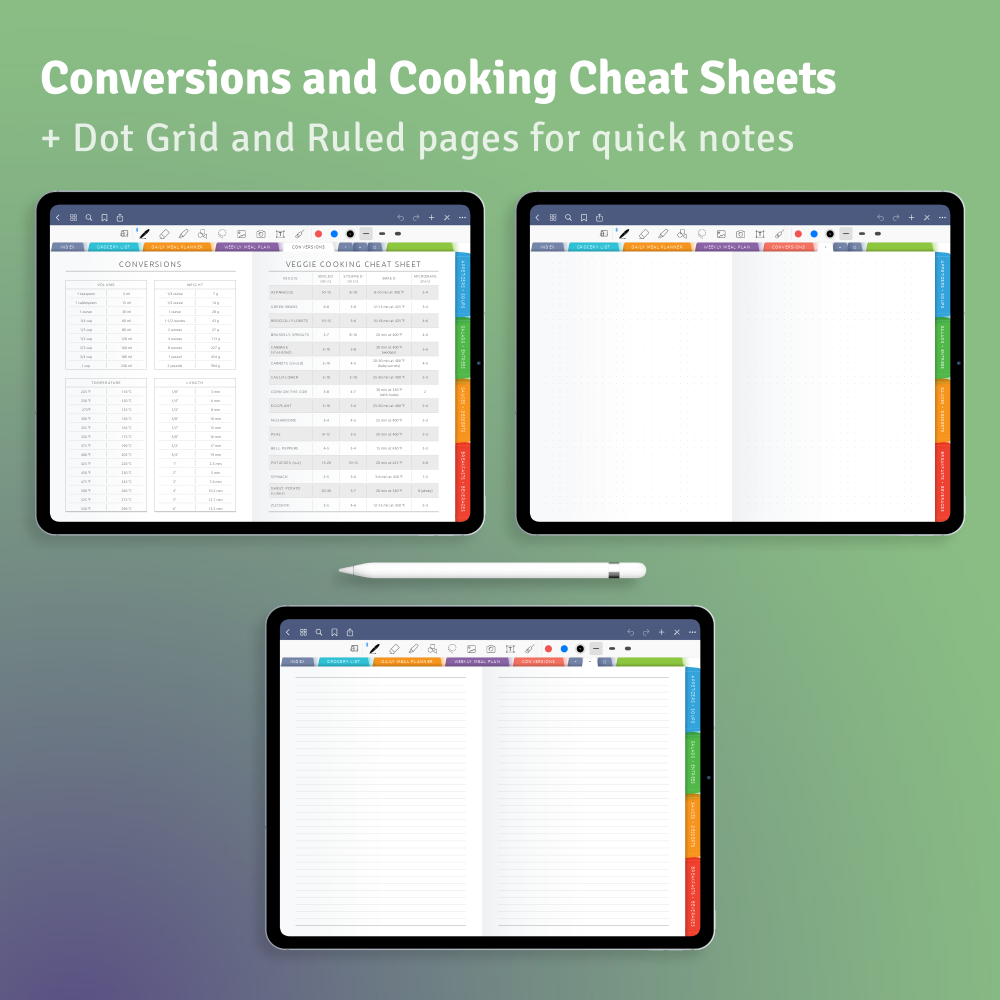 Download Digital Recipe Book PDF for GoodNotes, iPad