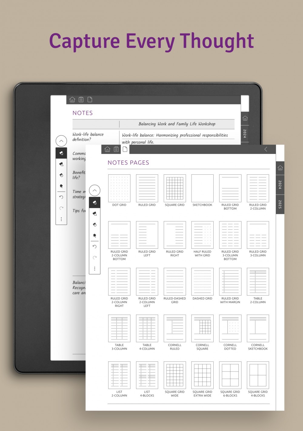 Kindle Scribe Daily Journal – Customizable Planner with Hyperlinked PDF