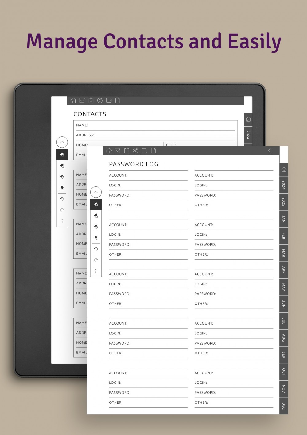 Download Kindle Scribe Daily Planner - Customizable PDF