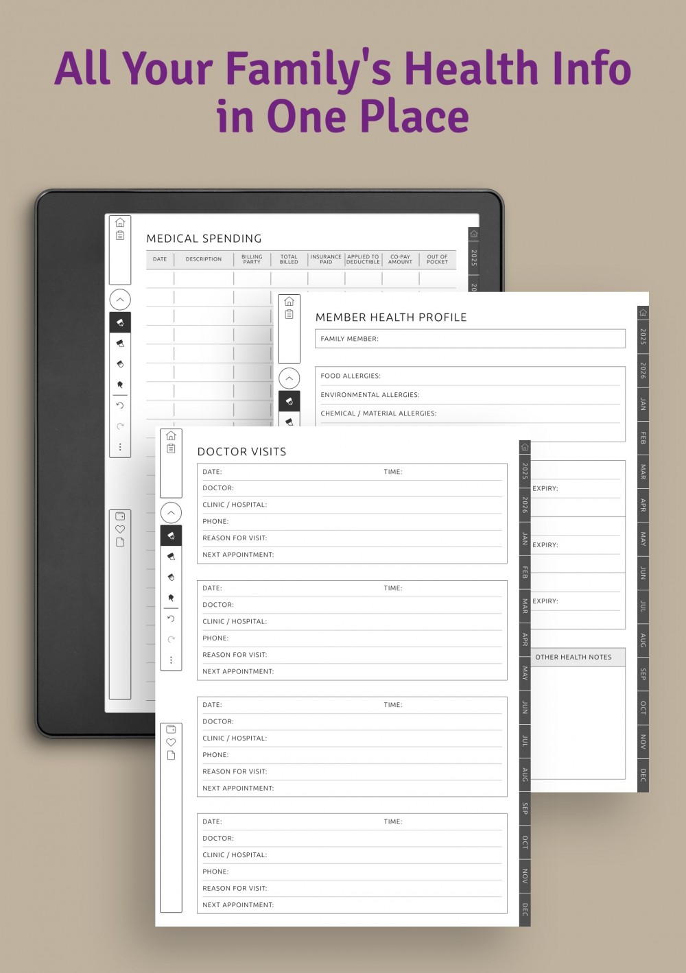 Download Kindle Scribe Household & Cleaning Planner Hyperlinked PDF