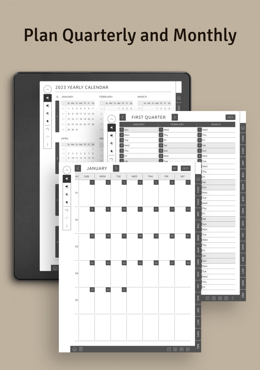 Customizable Kindle Scribe Meal Planner with Hyperlinked PDF