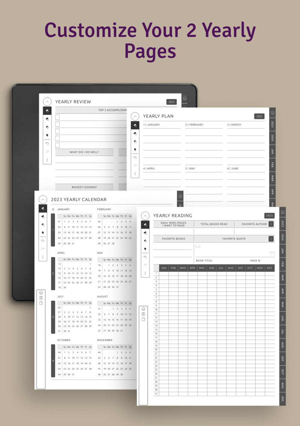 Download Kindle Scribe Reading Journal Hyperlinked PDF