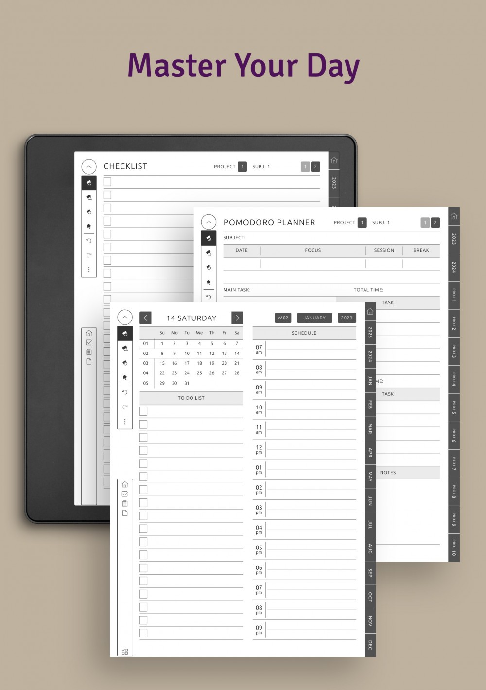 Download Kindle Scribe Ultimate Planner Hyperlinked PDF