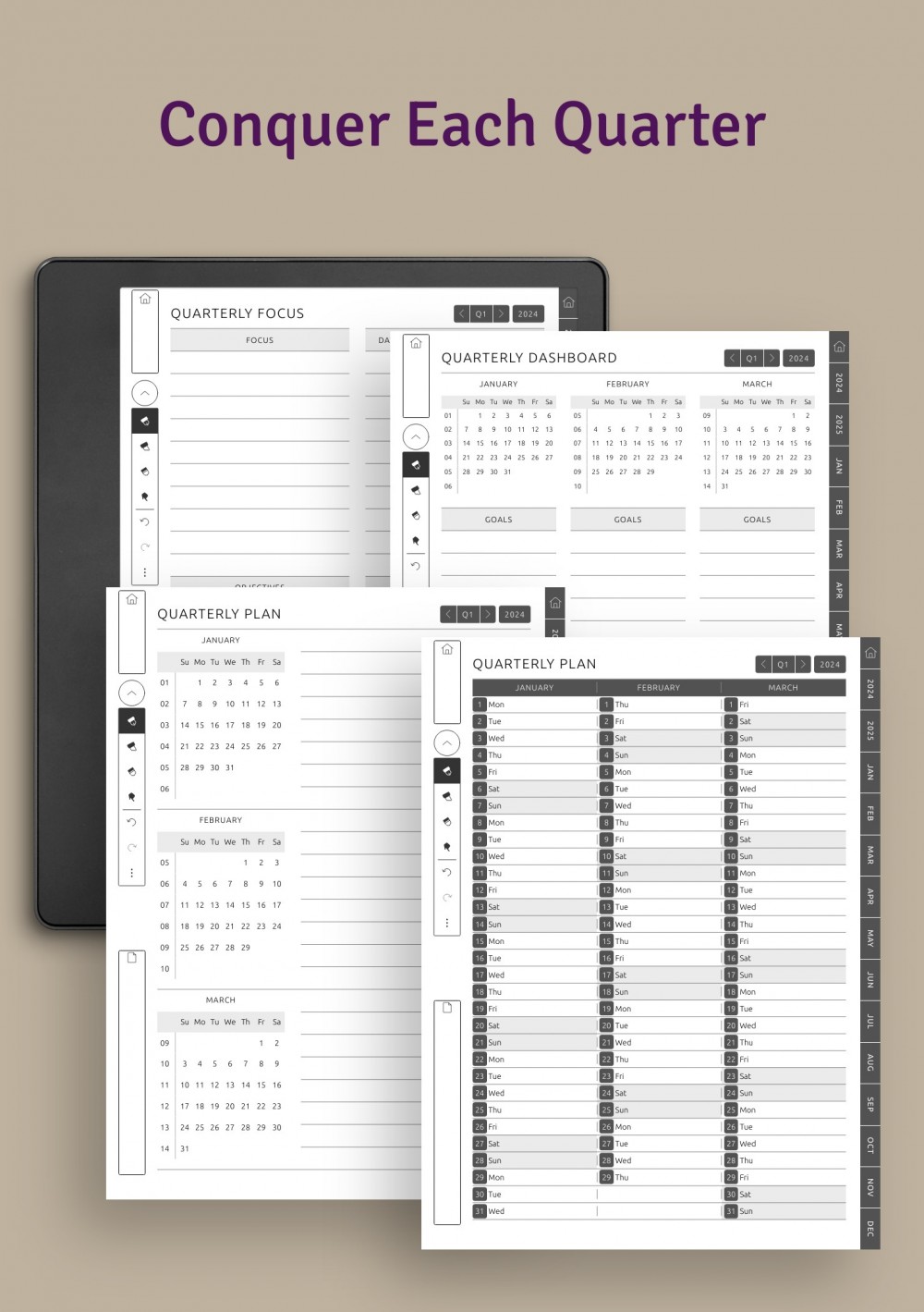 Customizable Kindle Scribe Weekly Journal – Enhance Your Weekly Planning