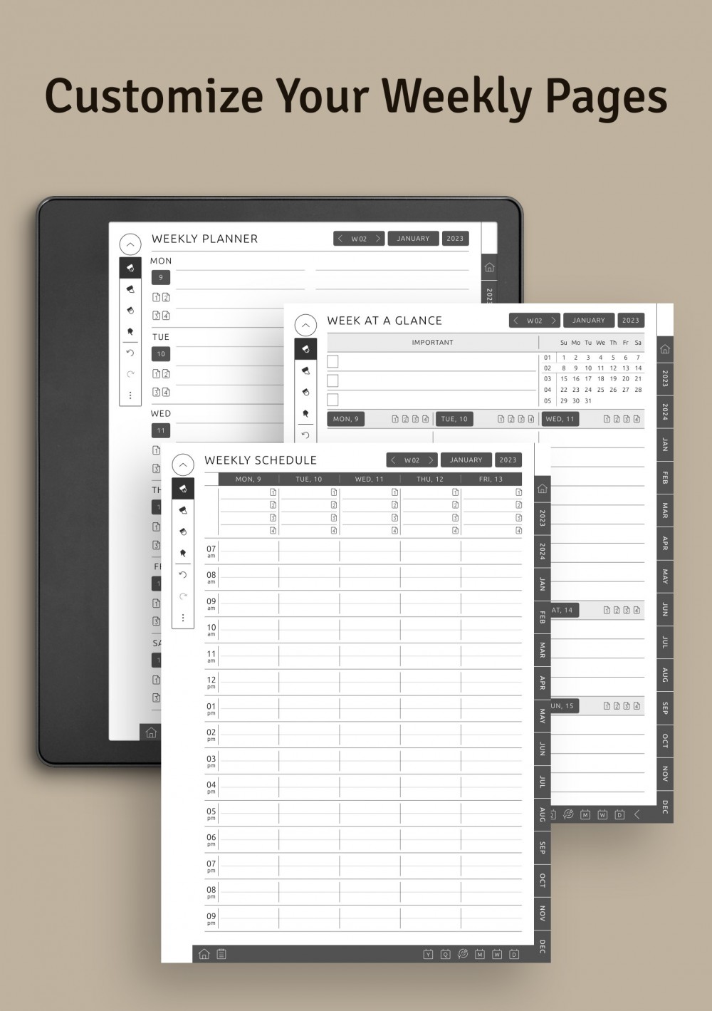 Kindle Scribe Wellness Planner – Customizable Digital Wellness & Self ...